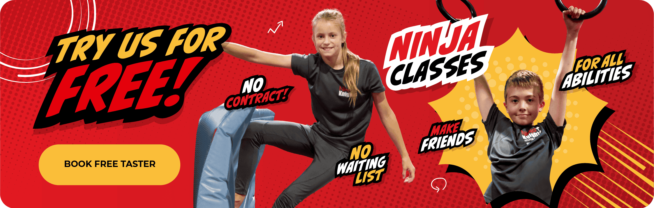 Join Our Ninja Classes For Kids & Learn New Skills | Gymfinity Kids
